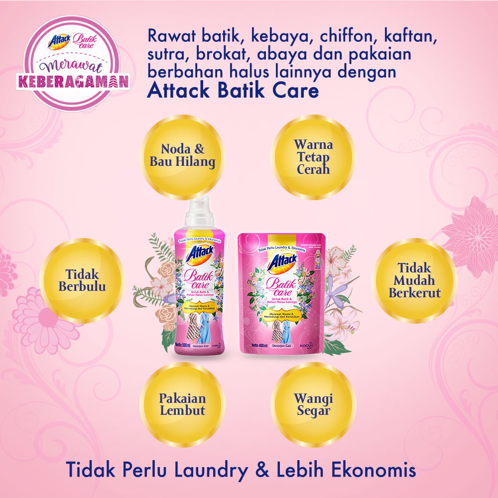 Jual ATTACK Batik Care Detergen Cair | Shopee Indonesia