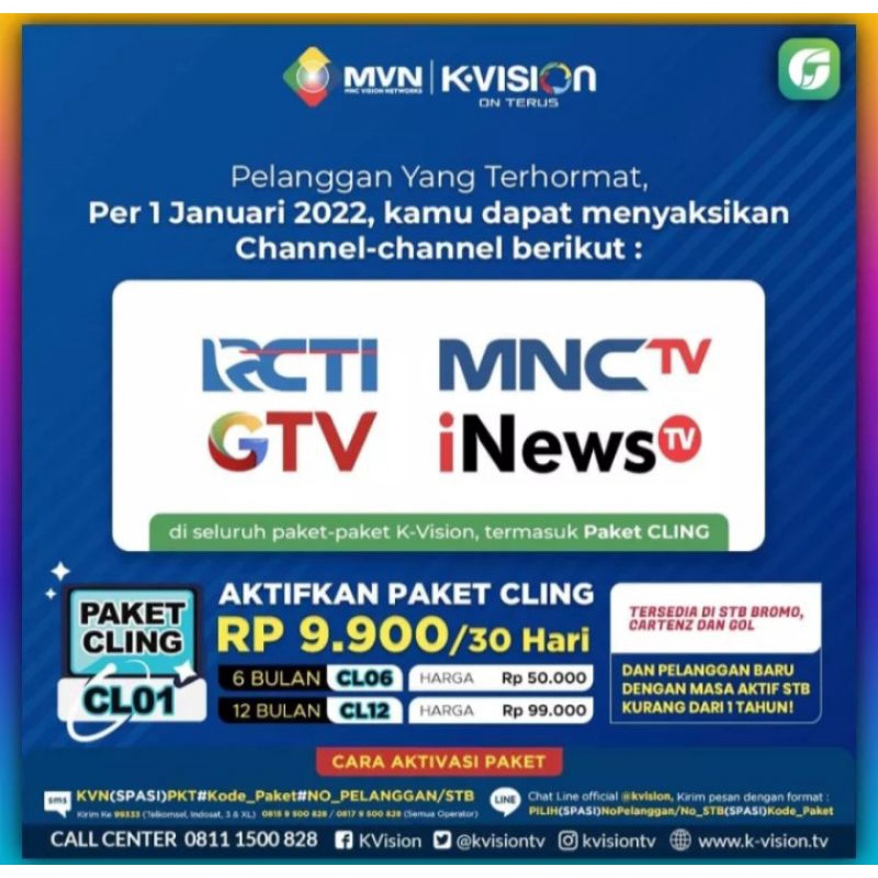 Jual paket k vision cling 1 bulan | Shopee Indonesia