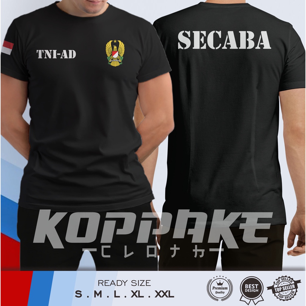 Jual Kaos TNI AD SECABA Tentara Angkatan Darat Baju Distro | Shopee ...