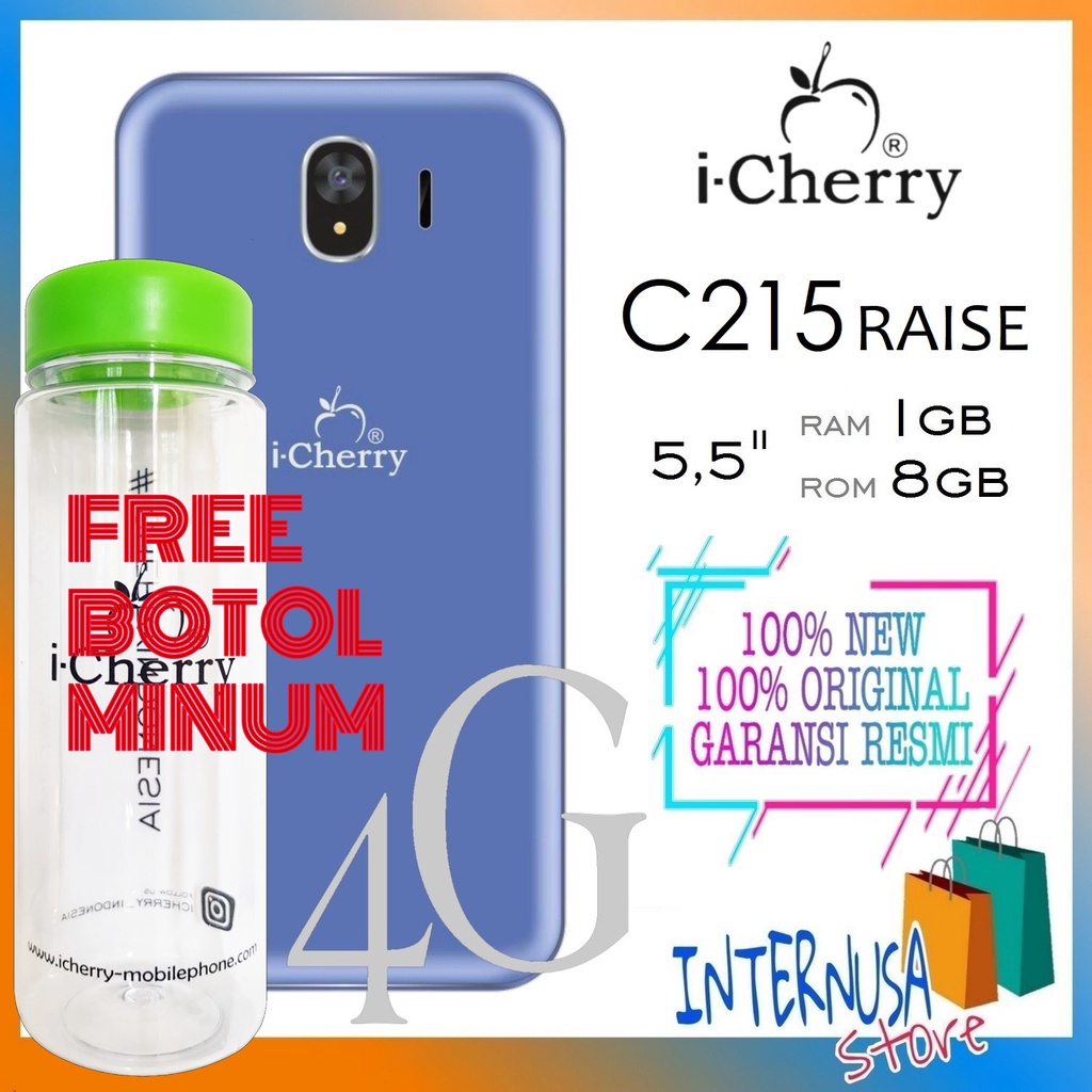 Jual HP iCHERRY C215 RAISE 4G - HP ANDROID 4G MURAH RAM 1GB ROM 8GB ...