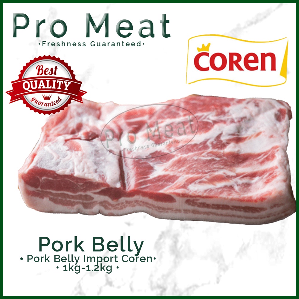 Jual Daging Babi / Pork Belly Samcan Import Premium Spain COREN 1kg ...