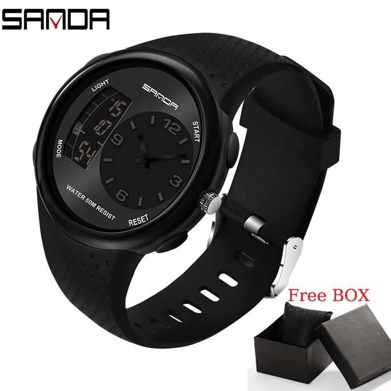 Jual 【Ready Stock】Sanda Jam Tangan Pria Tahan Air Busana Mewah Jam ...