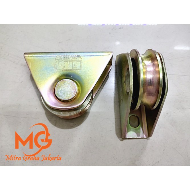 Jual Katrol / Kerekan / Roda pagar single bearing bulat 50mm (2 ...