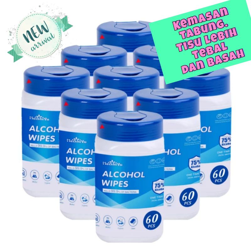 Jual Tisu Basah Alkoh*l 75% Tissue Alcoh*l Kemasan Tabung | Shopee ...