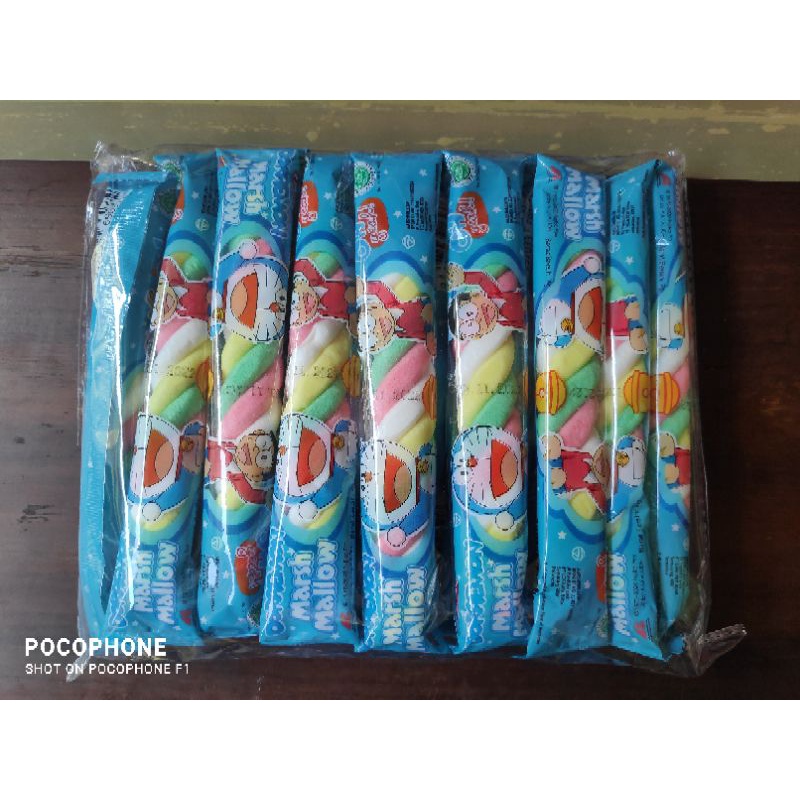 Jual Permen kepang Marshmallow doraemon isi 20 pcs per pack (bisa ecer ...