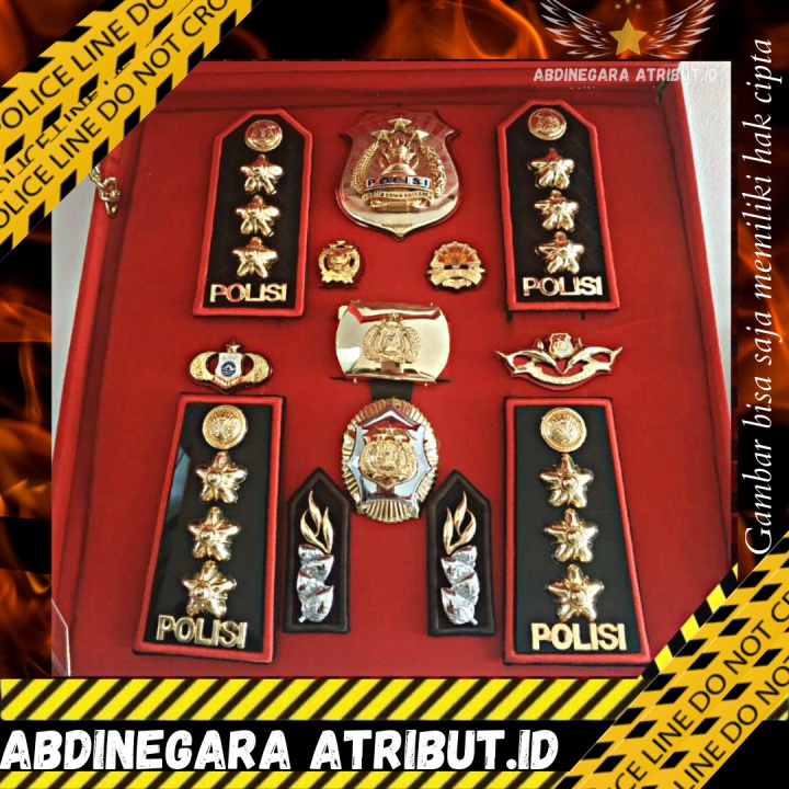 Jual Pangkat Polisi KOMBES PDH PDU Set Box Custom 2 Perlengkapan Polri ...