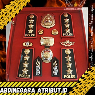Jual Pangkat Polisi KOMBES PDH PDU Set Box Custom 2 Perlengkapan Polri ...