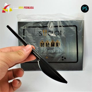 Jual Pisau Plastik Suapi / Suapi Knife PS / Pisau Plastik Hitam. @100 ...