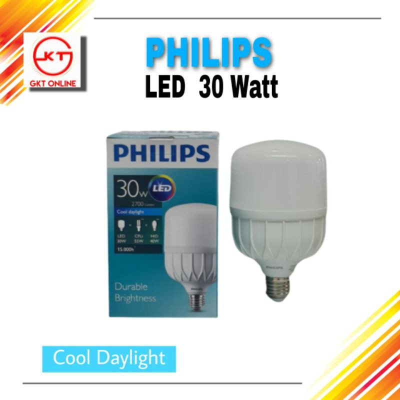 Jual Lampu Philips LED Bohlam 30 Watt / Lampu LED Bulb Cahaya Putih ...