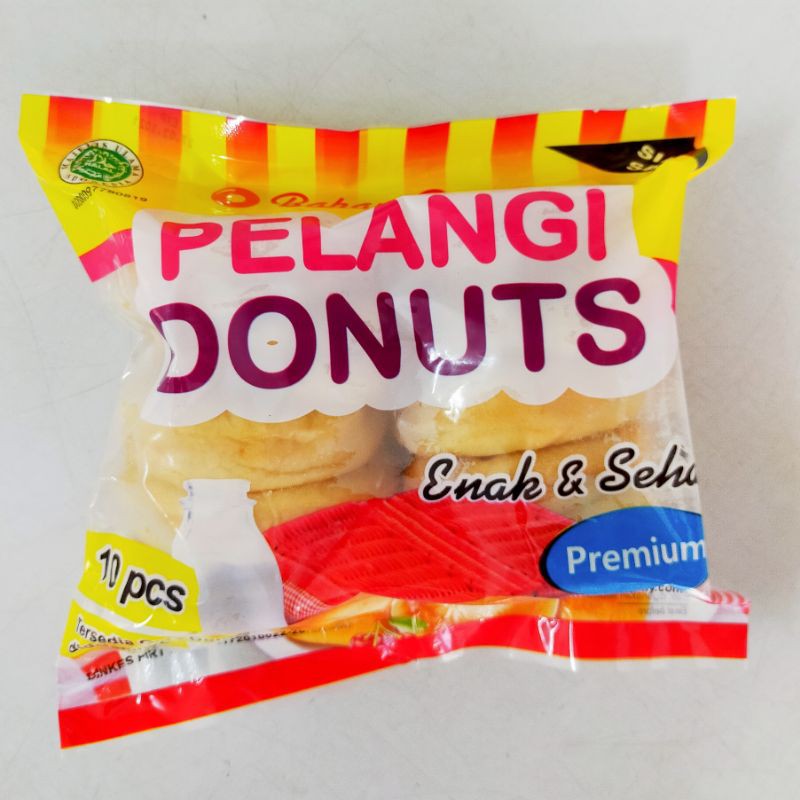 Jual Donat Kentang Pelangi Besar isi 10 pcsGosend Ready, Paling murah ...