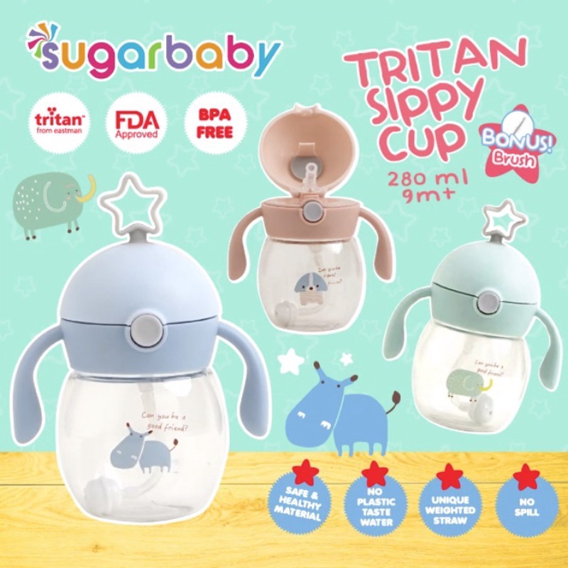 Jual Sugar Baby TRITAN Sippy Cup - 240/280mL | Shopee Indonesia