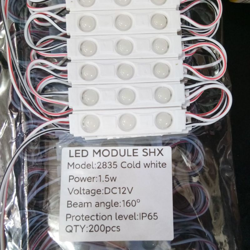 Jual lampu LED Modul SAMSUNG 3 mata DC 12V 1.5 Watt Model 2835 cahaya putih ip65 1pcs | Shopee ...