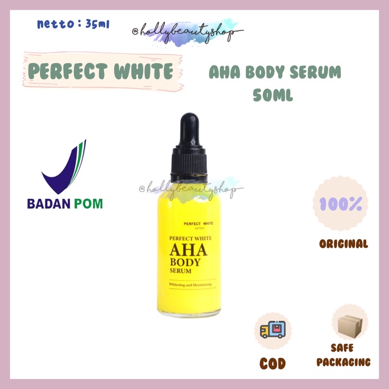 Jual PERFECT WHITE AHA BODY SERUM 50ML | Shopee Indonesia