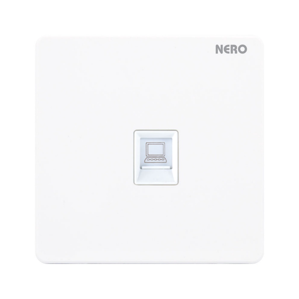 Jual Stop Kontak LAN Nero X2PC-W 1 Gang Data Outlet CAT5e With Shutter ...