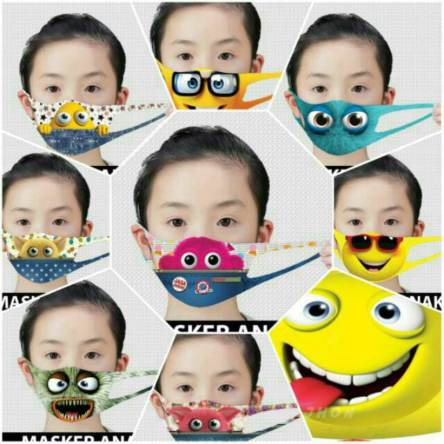 Jual Masker khusus anak/masker karakter/scuba | Shopee Indonesia