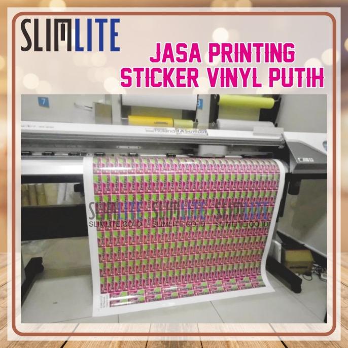 Jual Printing Sticker Vinyl Putih Ukuran 100x150cm | Shopee Indonesia