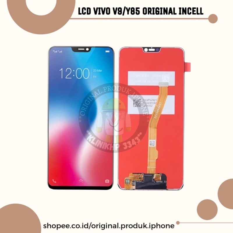 Jual LCD TOUCHSCREEN VIVO V9-Y85 BLACK FULLSET INCELL ORIGINAL NEW ( SMALL BANGS ) | Shopee ...