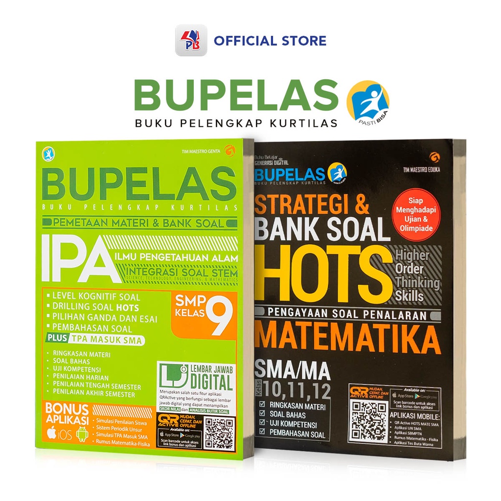 Jual Buku Bupelas K13 SMP Kelas 9 IPA Pemetaan Materi Soal dan SMA Strategi Bank Soal Hots ...
