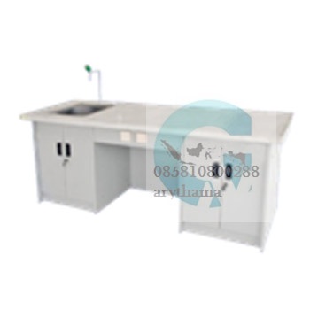 Jual Meja Panjang Laboratorium 275 + SA1 | Shopee Indonesia