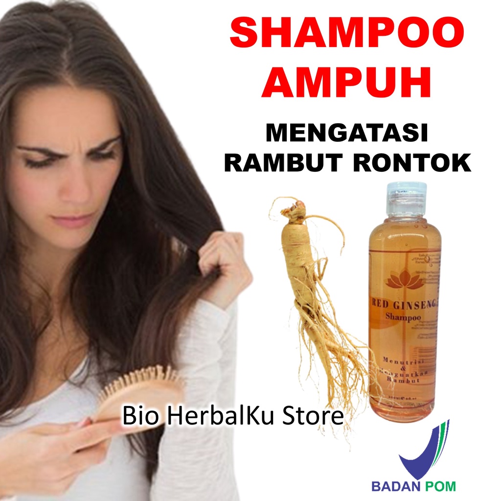 Jual Sampo Rambut Rontok Penyubur Rambut Rontok Red Ginseng Shampoo B4A ...