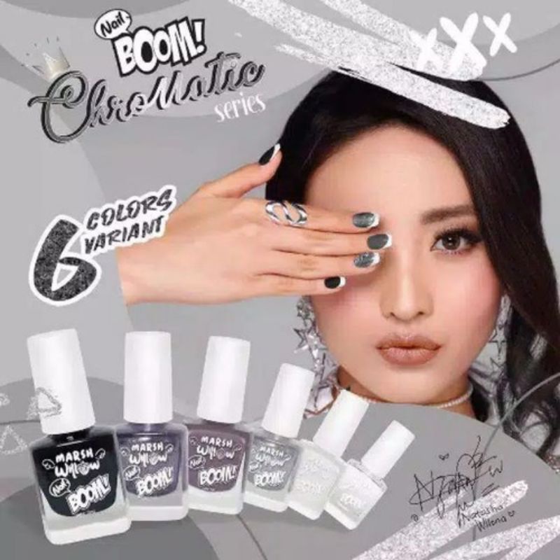 Jual Kutek Marshwillow Nail Boom Chromatic Series Nail Art Monochrome ...