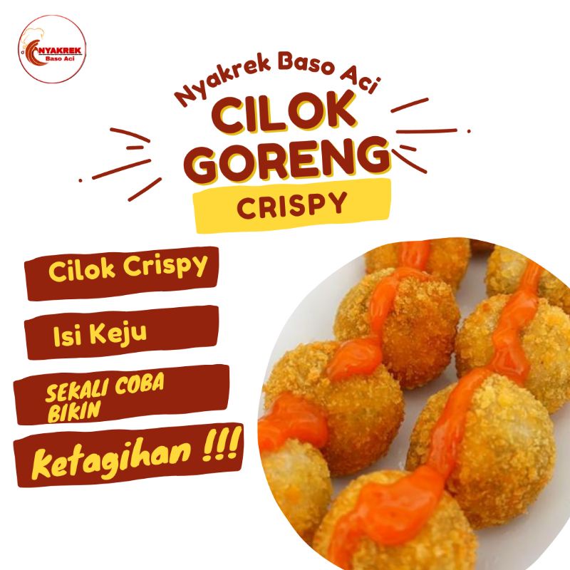Jual Cilok Crispy Cilok Goreng Mentah Frozen Isi Keju Isi 10 | Shopee ...
