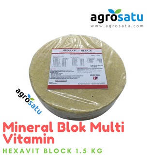 Jual Mineral Blok Hexavit 1.5Kg Garam Multivitamin Sapi Kambing Domba ...