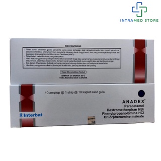 Jual Anadex Box Original isi 100 Tablet - Obat Demam/ Batuk/ Nyeri ...