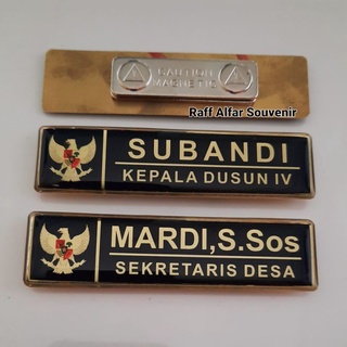 Jual PAPAN NAMA DADA PERANGKAT DESA LOGO GARUDA ☆ NAME TAG PERANGKAT ...