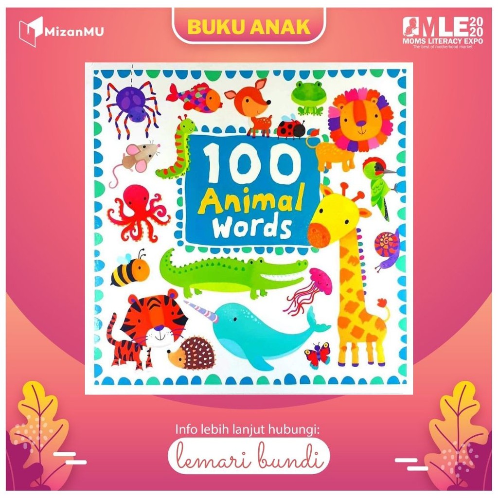 Jual Buku Anak - 100 FIRST ANIMAL WORDS - BBW | Shopee Indonesia