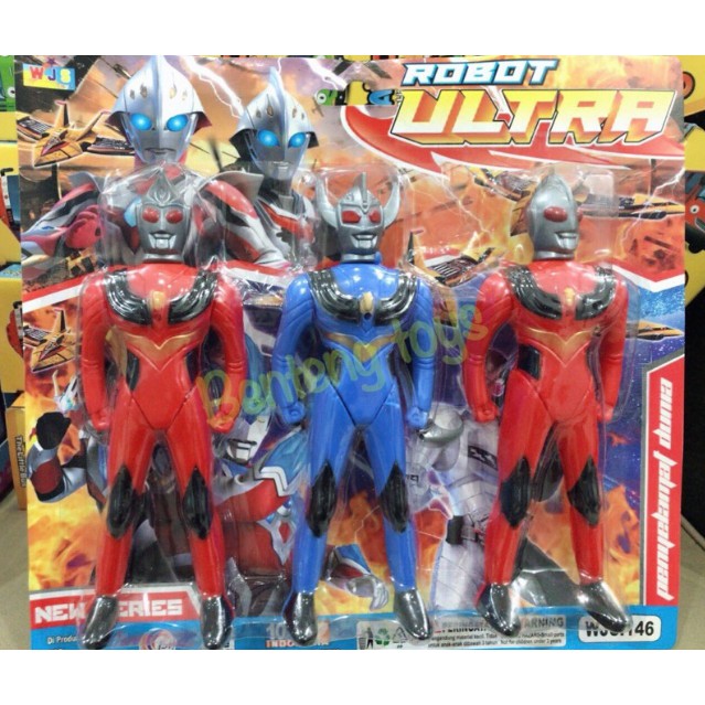 Jual Mainan Robot Robotan Ultraman Ultramen Isi 3 Buah MURAH | Shopee ...