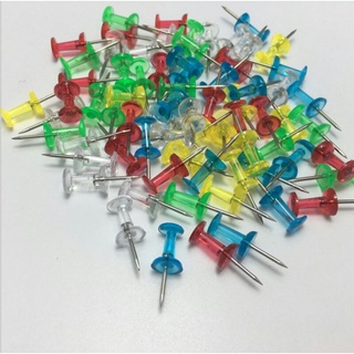 Jual PUSH PIN/JARUM TEKAN/PAKU MADING WARNA WARNI TRANSPARAN/PAKU PIN ...