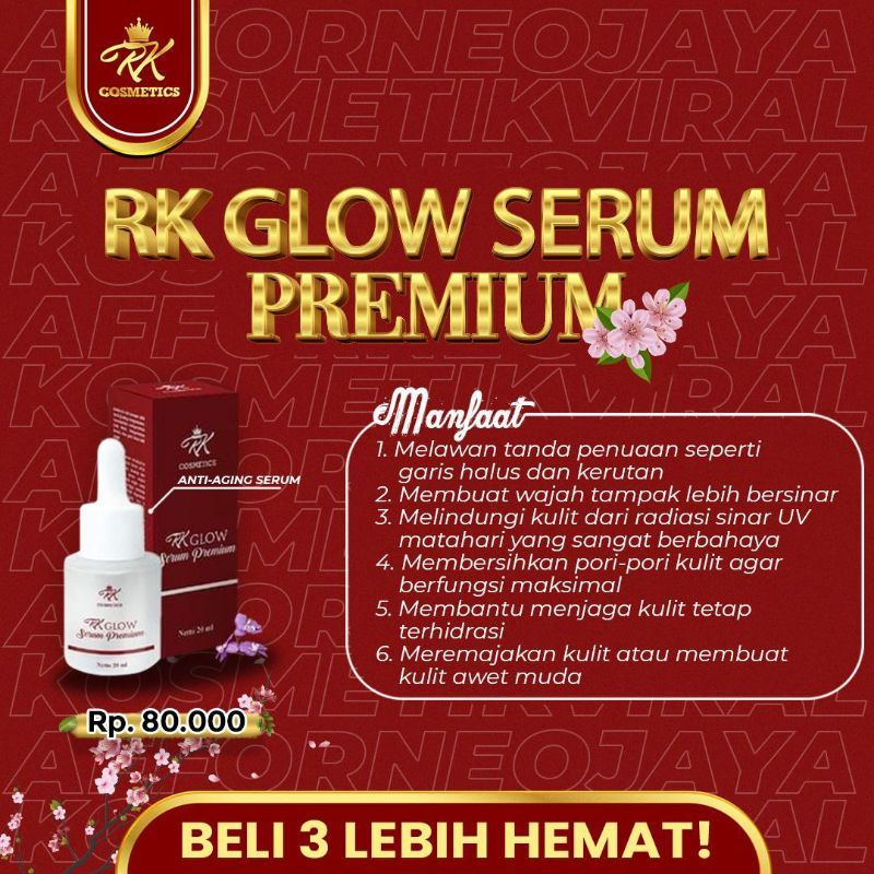 Jual Rk GLOW SERUM PREMIUM BPOM 20ML | Shopee Indonesia