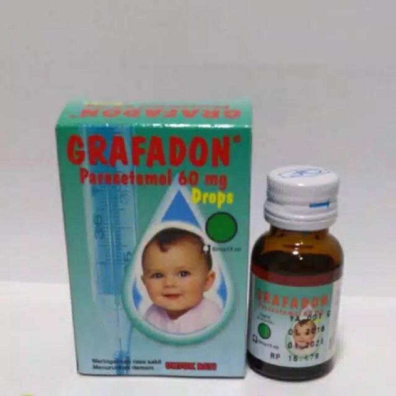 Jual grafadon drop / paracetamol drop / obat panas bayi / obat demam ...