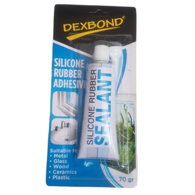 Jual Lem silikon rubber adhesive DEXBOND 70GRAM / lem sealant / lem ...