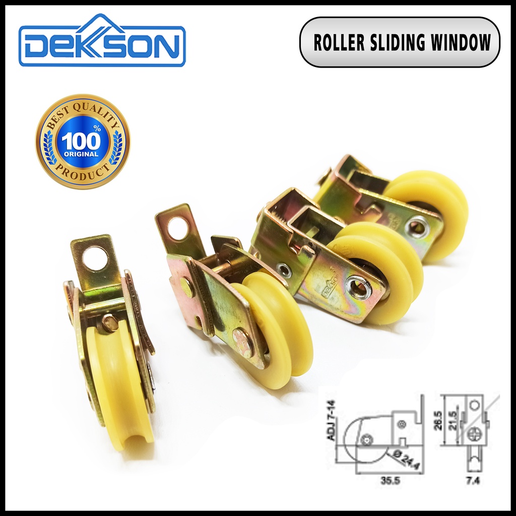 Jual Roda Jendela Geser Dekkson Roda Sliding Window Dekson | Shopee ...