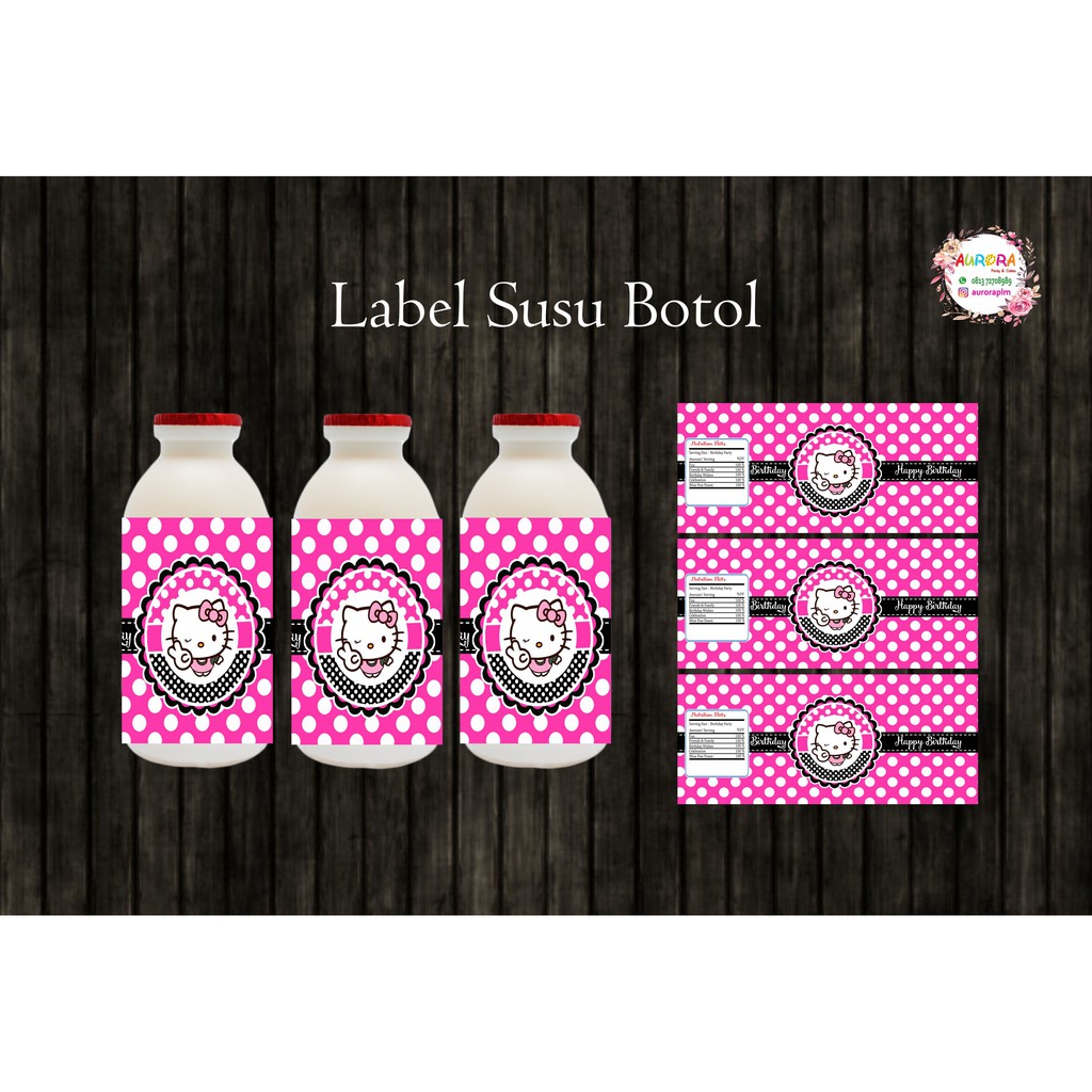 Jual Label Botol Susu Hello Kitty | Shopee Indonesia