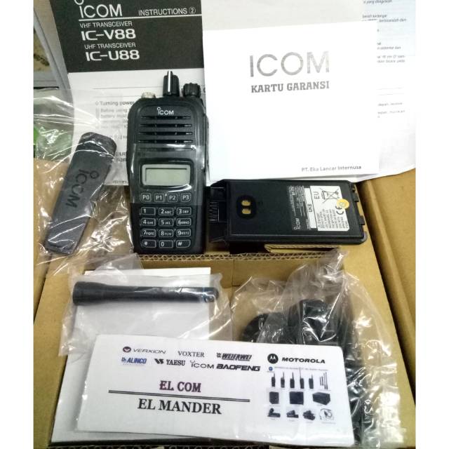 Jual HT ICOM IC-V88 VHF ORIGINAL RESMI - JUAL HT ICOM V88 VHF ORI ...