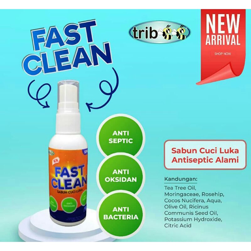 Jual Fast Clean Spray Tribee - Sabun Cuci Luka Antiseptik Alami ...