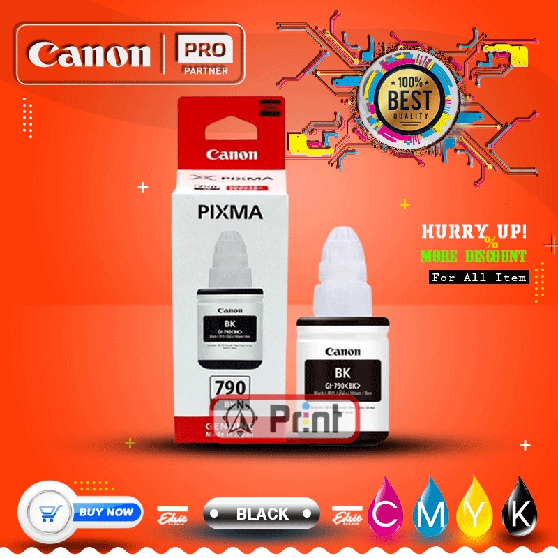 Jual Tinta printer canon pixma 790 BLACK SERIES G1010 G2010 G1000 G2000 ...
