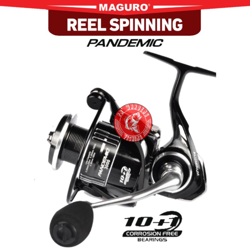 Jual Reel Maguro Pandemic | Power Handle | Aluminium Body | 10+1 BB ...