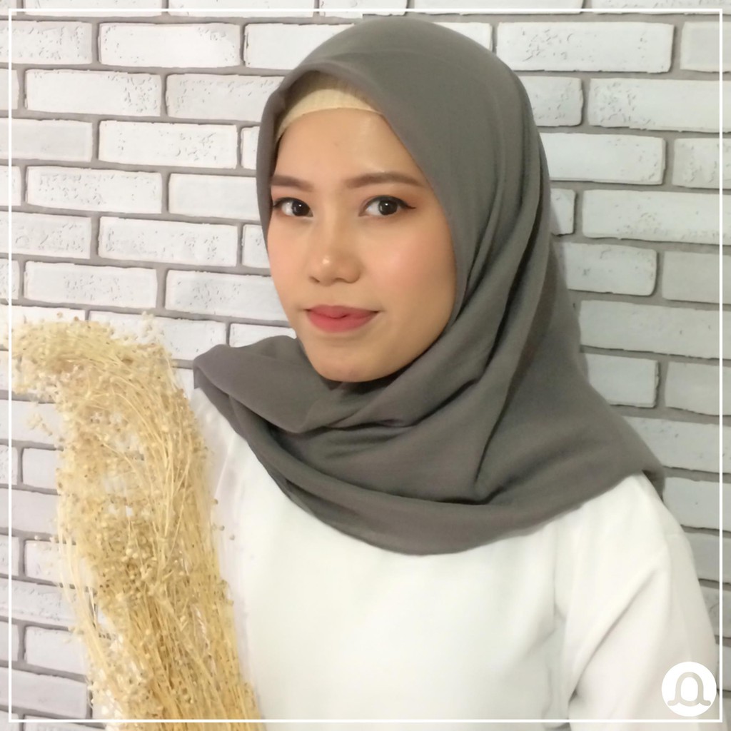Jual Jilbab Voal warna Grey/ Voal/ Paris Voal/ Arabian Voal | Shopee ...