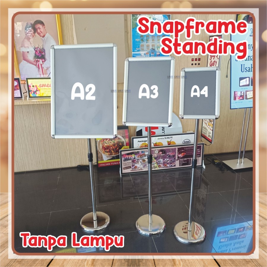 Jual Paket Snapframe Floor Standing, Telescopic Frame Poster Display, Paket Menu Restoran, Menu ...