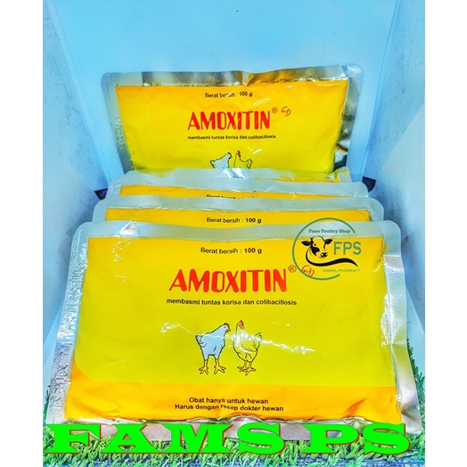 Jual AMOXITIN 100 GR ( OBAT HEWAN MENGATASI SNOT) | Shopee Indonesia