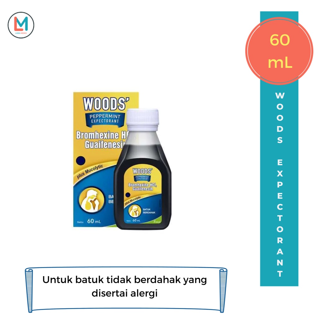 Jual Woods Expectorant Biru 60 mL | Obat Batuk Berdahak | Shopee Indonesia