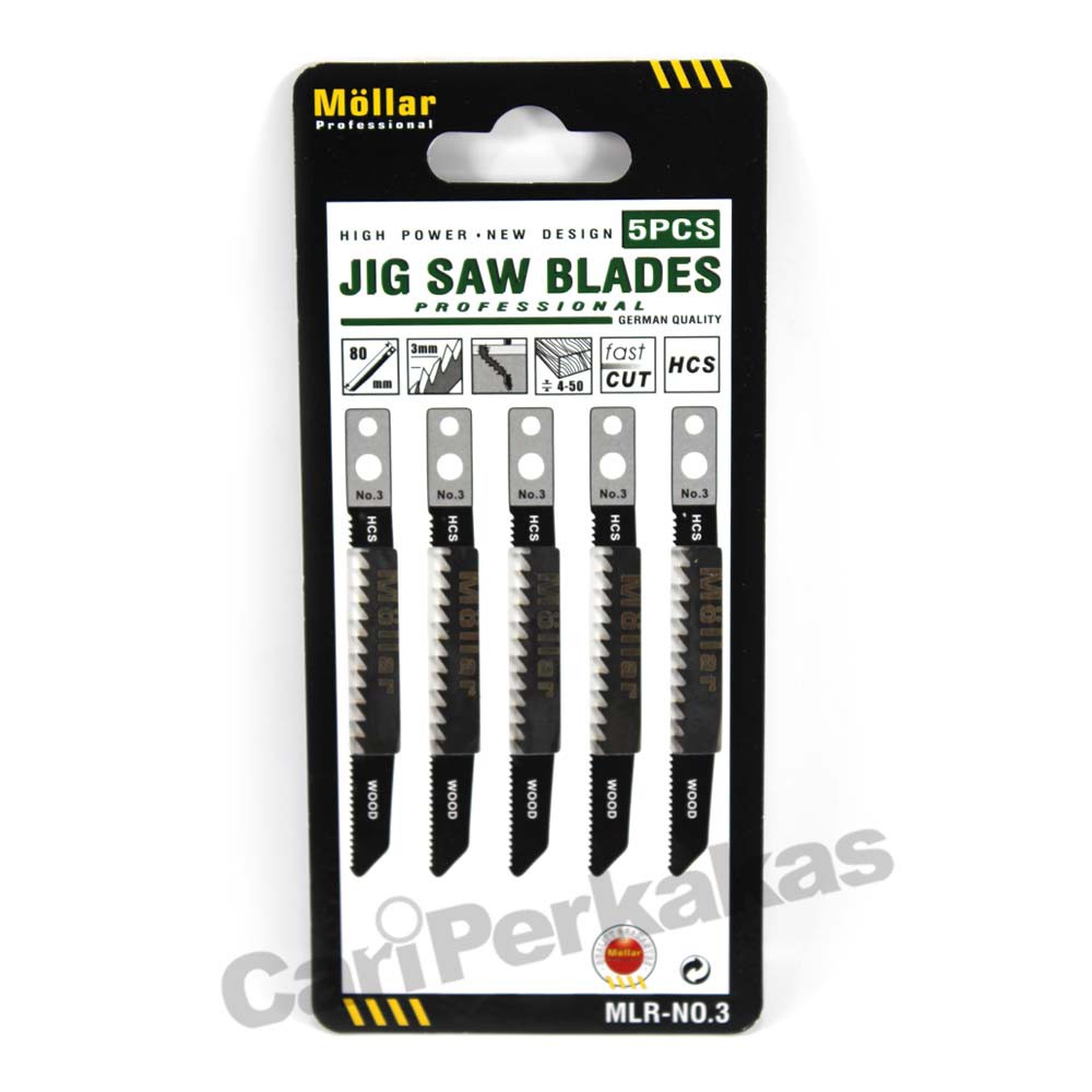 Jual MOLLAR Mata Gergaji Jigsaw No 3 - Mata Jig Saw No 3 - Jigsaw Blade ...