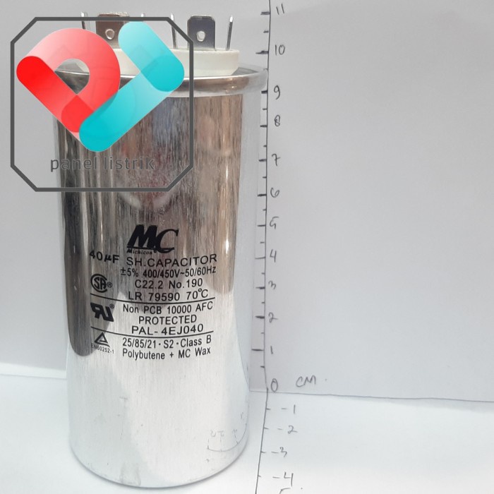 Jual Capasitor Ac 40 uf micro Kapasitor outdoor merk Mc | Shopee Indonesia