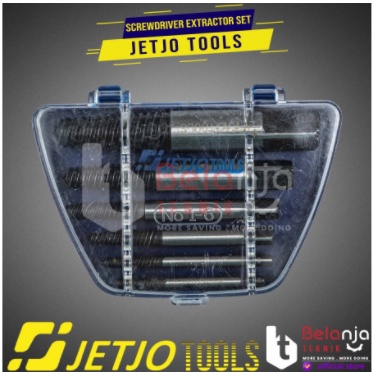 Jual JETJO TOOLS Tap Balik Set 6pcs Pembuka Baut Patah Screw Extractor ...
