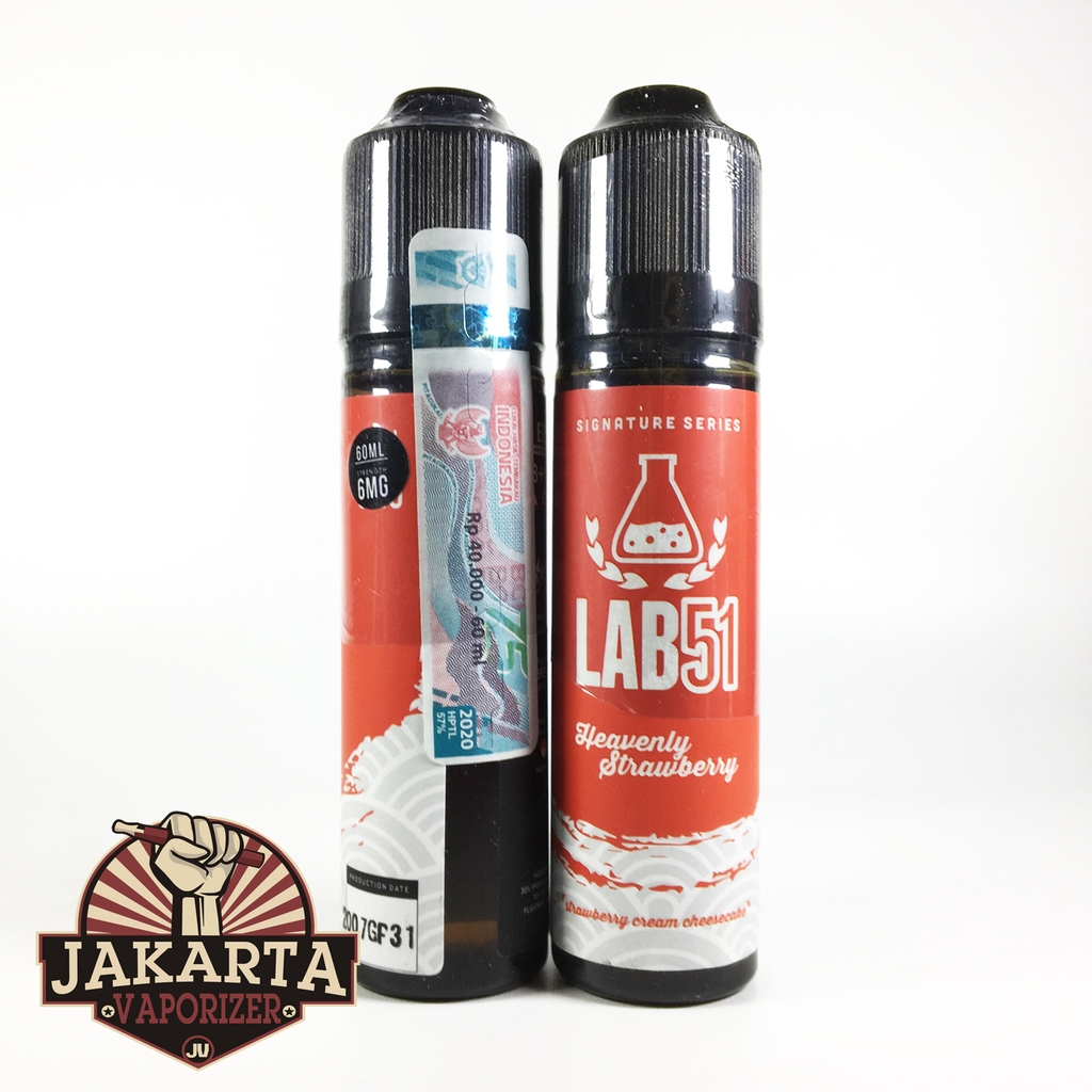 Jual LAB51 HEAVENLY STRAWBERRY 60ML 3MG 6MG STRAWBERRY CHEESECAKE ...