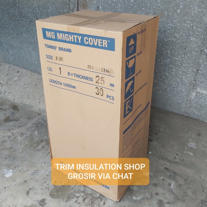 Jual ROCKWOOL PIPA INSULATION PIPE COVER 1/2" X 25 MM PEREDAM PANAS ...
